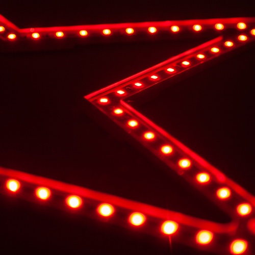 LED Ultra Bright SMD 5 Point Star, Red Lights