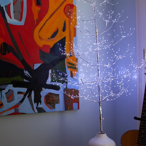 Silver Fairy Light LED Tree