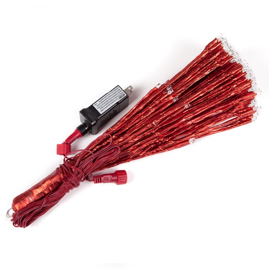 Red Starburst Lighted Branches with Red-Cool White LED Lights, 1 pc