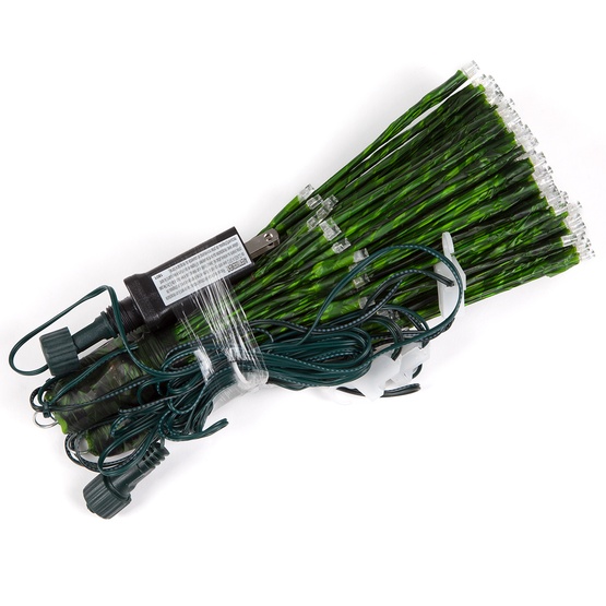 Green Starburst Lighted Branches with Green LED Twinkle Lights, 3 pc