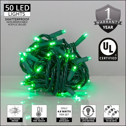 5mm Green LED Christmas Lights