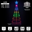 Multicolor LED Animated Outdoor Lightshow Tree