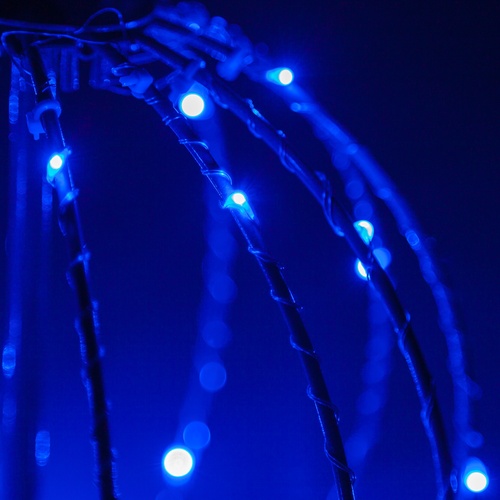 Blue LED Fairy Christmas Light Ball, Fold Flat Blue Frame