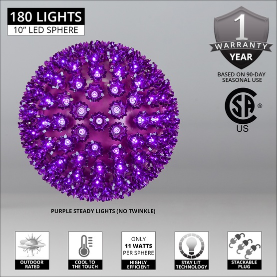 Purple LED Starlight Sphere