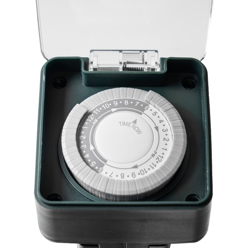 C7, C9 Light Strings - 24 Hour Six-Outlet Plug-In Stake Timer