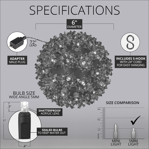 RGB 5mm LED Multi-Function Starlight Sphere
