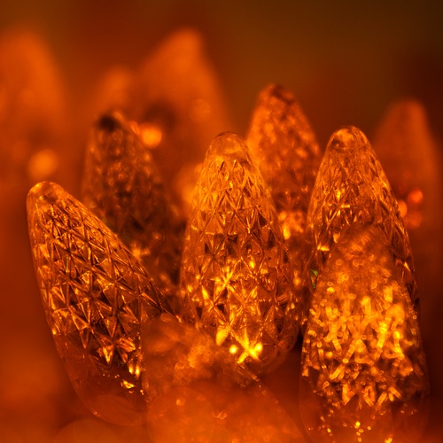 C6 Amber LED String Lights